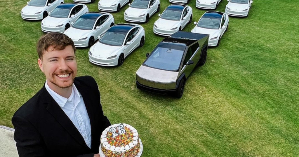 MrBeast Tesla Giveaway - The Freebie Guy® ️️️