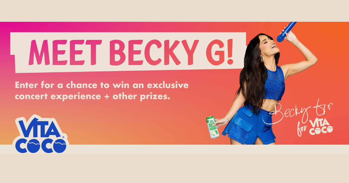 Vita Coco x Becky G Sweepstakes - The Freebie Guy®