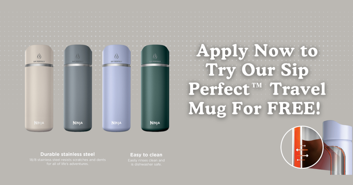 Apply to try Ninja Sip Perfect Travel Mug for Free! - The Freebie Guy® ️️️