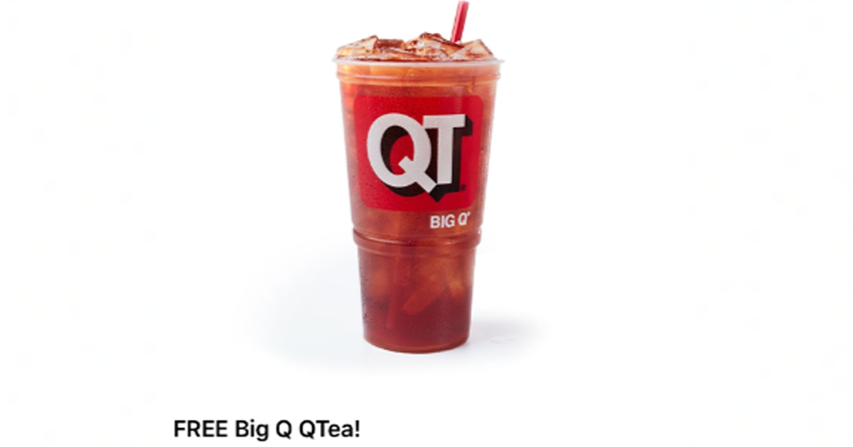 Free Big Q QTea Drink at QuikTrip on June 10th, 2024 - The Freebie Guy® ️️️