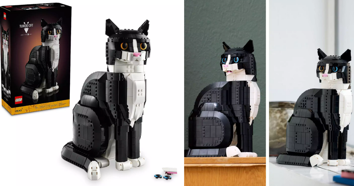 ALL NEW! Lego Tuxedo Cat Animal Lovers Building Kit NOW AVAILABLE ...