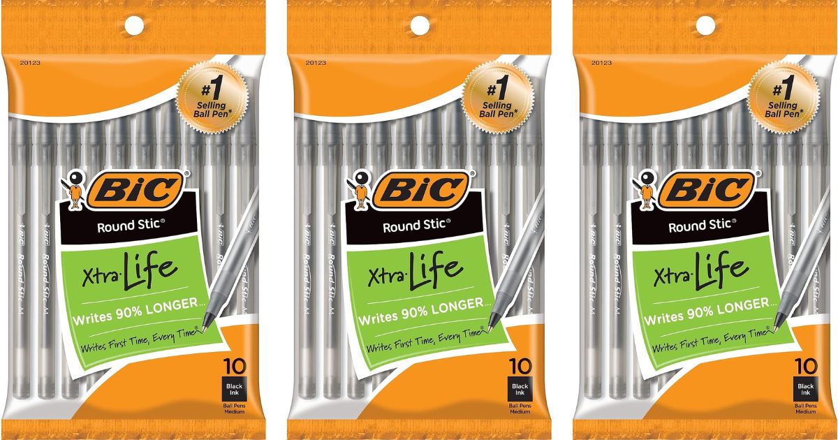 BIC Ballpoint Pen 10-Pack ONLY 94¢ Shipped on Amazon - The Freebie Guy® ️️️