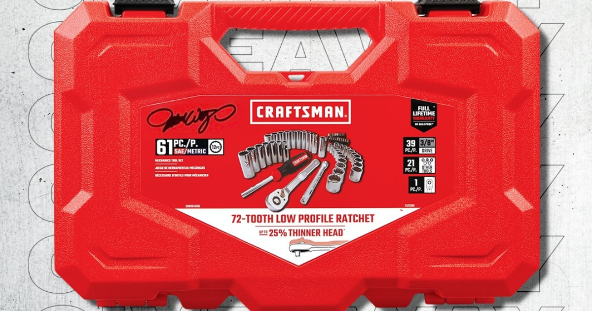 CRAFTSMAN Michael Waltrip Signed Low Profile Mechanic Tool Set Giveaway ...