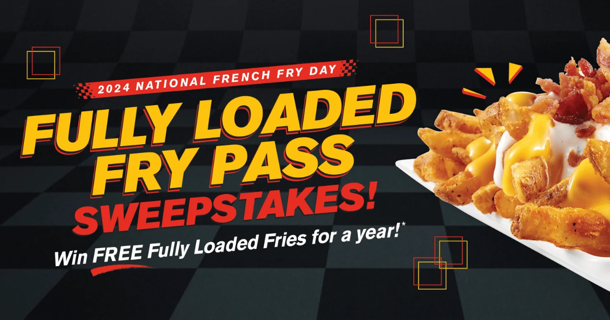 Checkers & Rally’s Fully Loaded Fries Sweepstakes - The Freebie Guy®