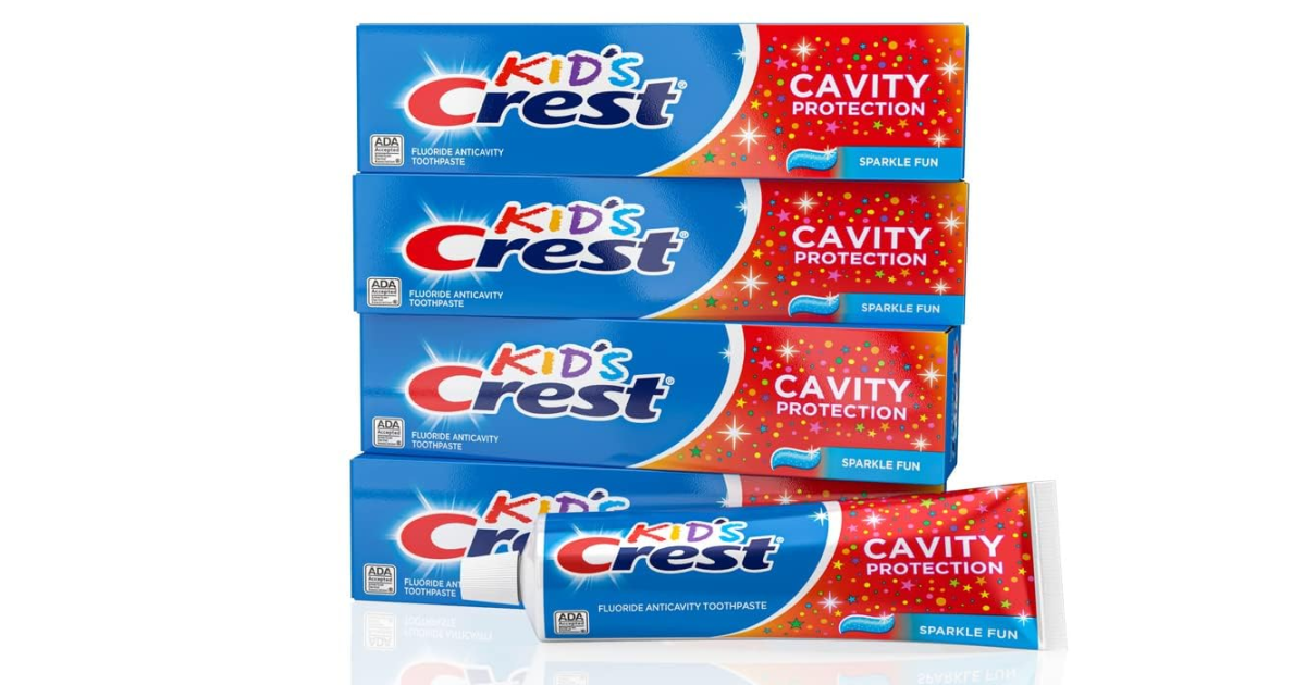 FOUR Kids Crest Toothpastes Only $3 Shipped on Amazon - The Freebie Guy ...