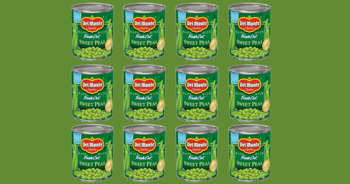 Del Monte Canned Peas 12-Pack Just $7.XX on Amazon - The Freebie Guy® ️️️