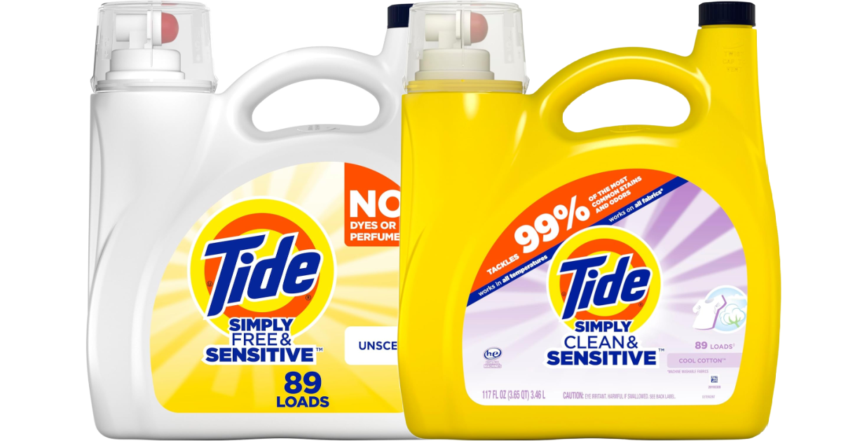 Tide Simply Clean 89-Load Jugs From $7.42 on Amazon - The Freebie Guy® ️️️