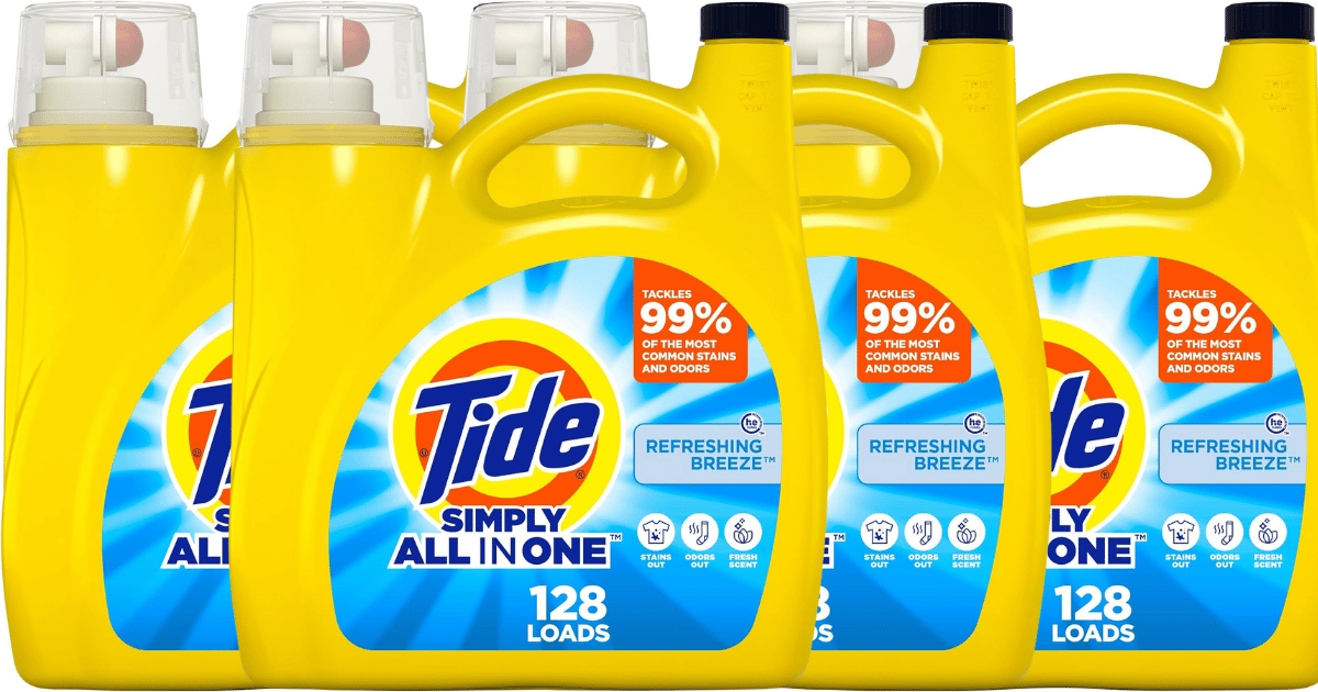 Tide Simply Clean 128-Load Jugs From $8.xx Each on Amazon - The Freebie ...