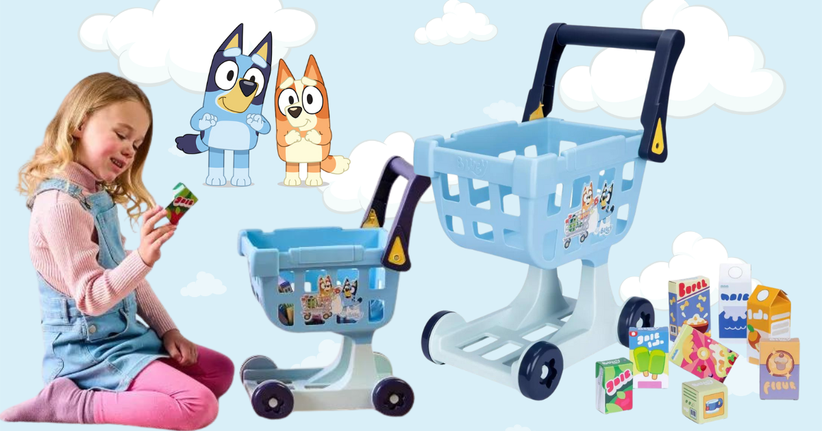 Bluey Shopping Cart Only $11 on Amazon (Reg. $20) - The Freebie Guy® ️️️