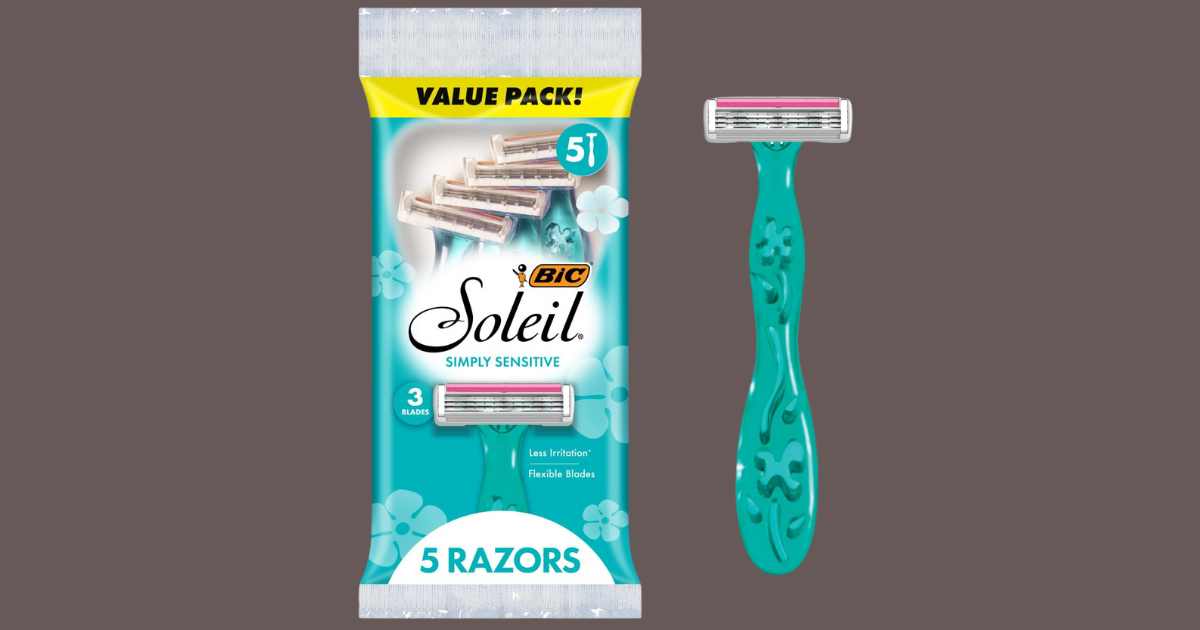 BIC Soleil Disposable Razor 5-Pack Only $1.xx on Amazon (Reg. $6) - The ...