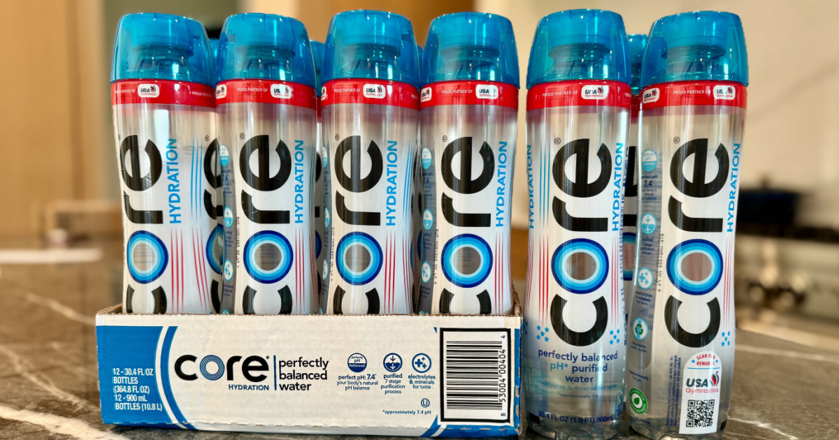 Core Water Deal! $11.xx For This 12 Pack! - The Freebie Guy® ️️️