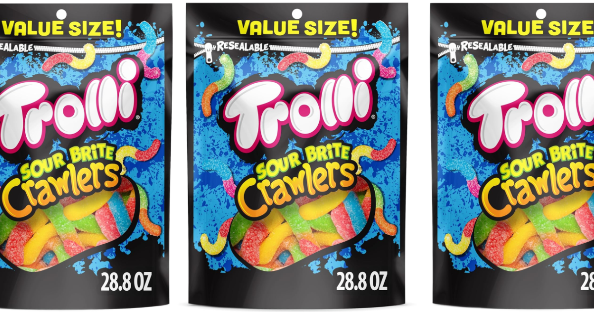 Huge Bag of Trolli Sour Brite Crawlers Just $5 - The Freebie Guy® ️️️