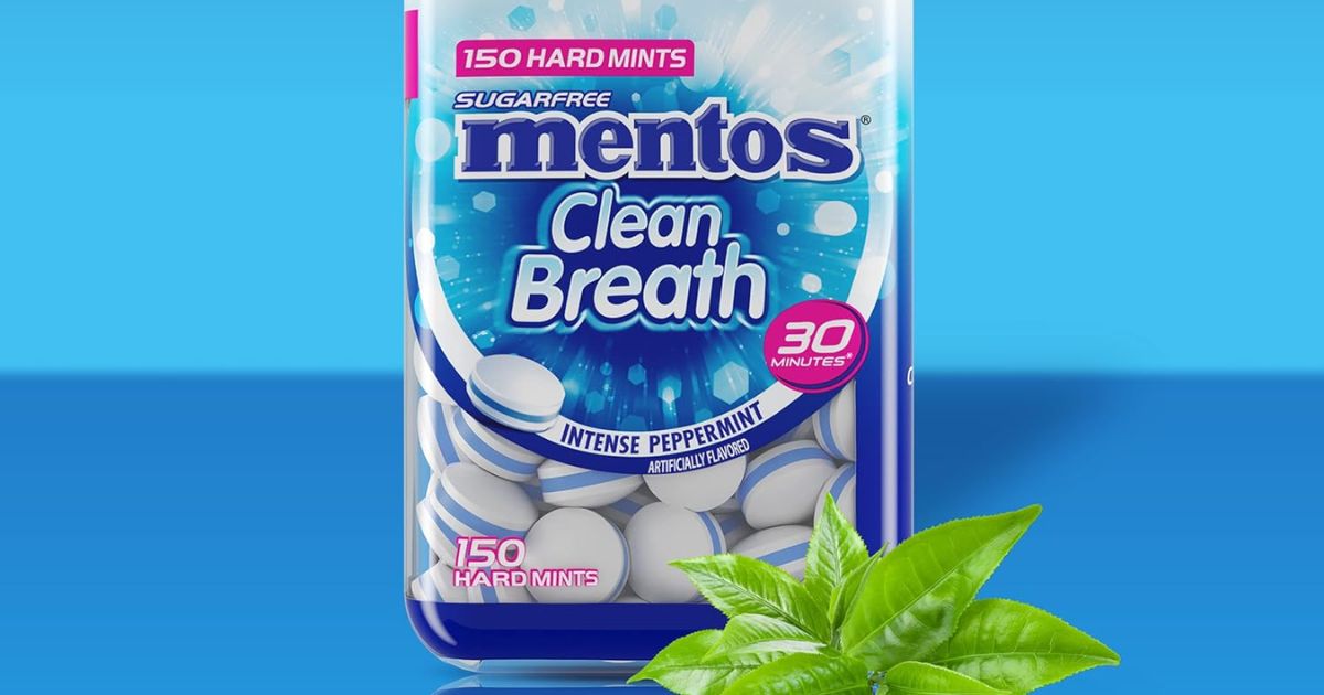 Mentos Clean Breath Sugarfree Hard Mints 8-Pack Just $13.xx on Amazon ...
