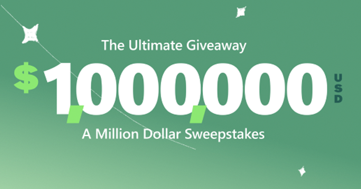 Microsoft Rewards Presents: A MILLION DOLLAR Sweepstakes! The Ultimate ...