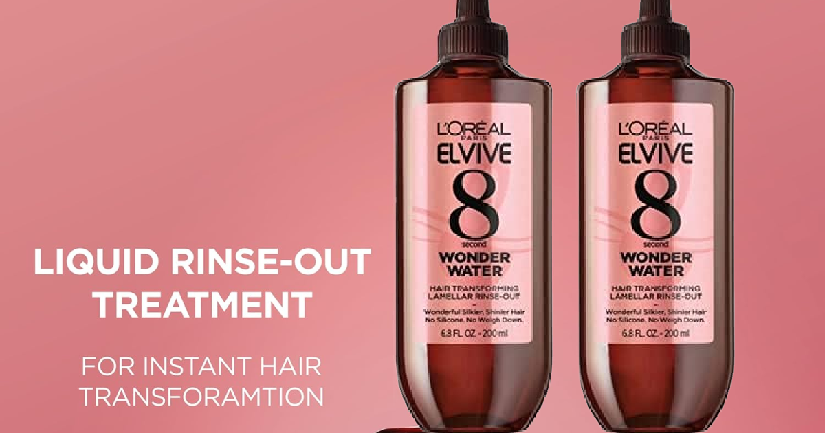 L’Oreal Paris Elvive 8 Second Wonder Water 2-Pack Just $10 (Reg $30 ...