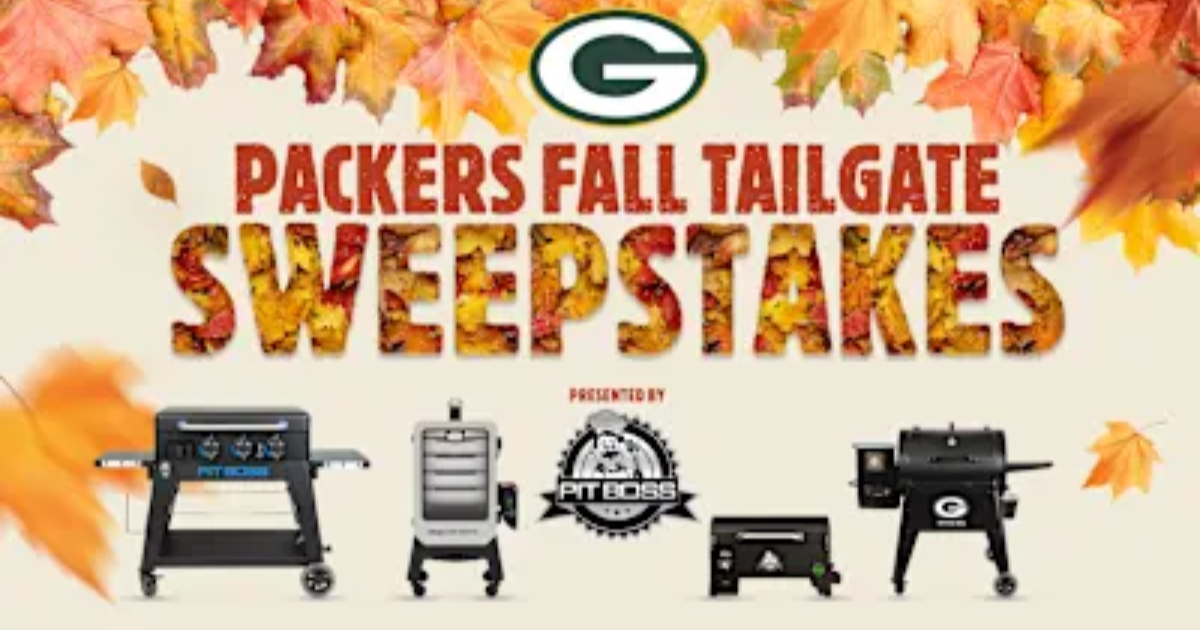 Packers + Pit Boss Fall Tailgate Sweepstakes - The Freebie Guy®