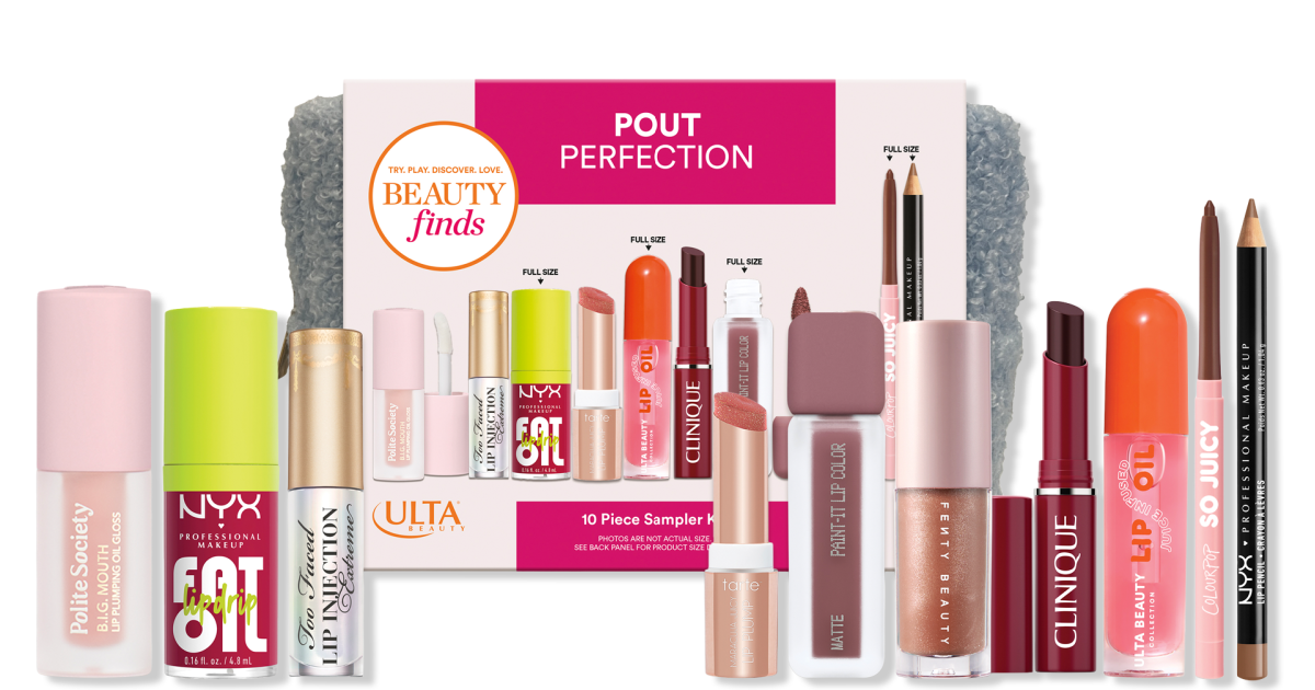GO! ULTA Beauty's Pout Perfection Gift Set Just $19 - The Freebie Guy® ️️️