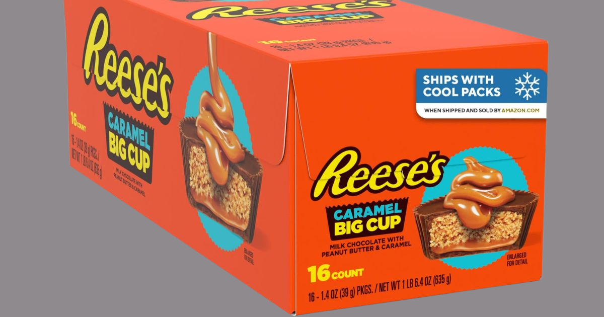 Reese's Big Cup Caramel Peanut Butter Cups 16-Pack Only $9.xx Shipped ...