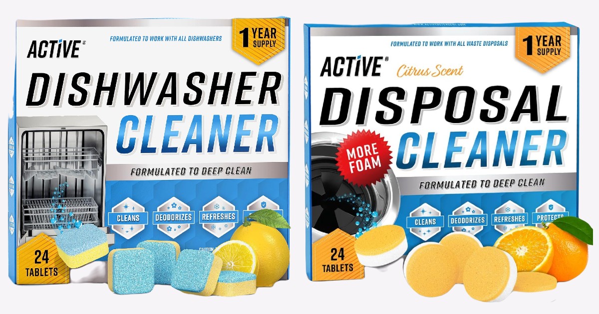 Active Dishwasher Cleaner & Deodorizer Tablets 24 Pack Only $13.xx on ...