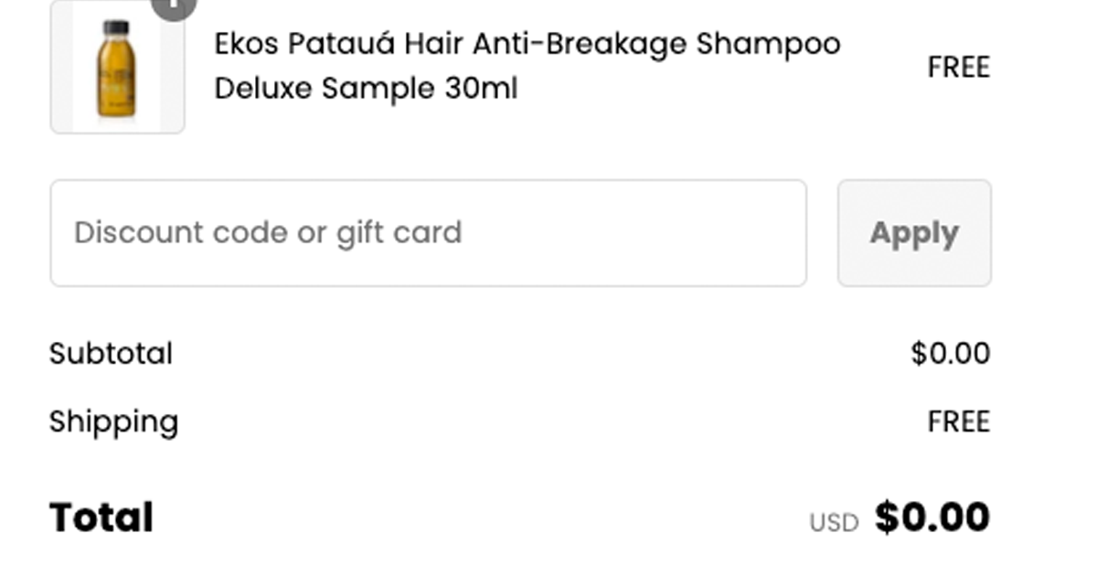 Free Natura Ekos Patauá Hair Anti-Breakage Shampoo Deluxe Sample - The ...
