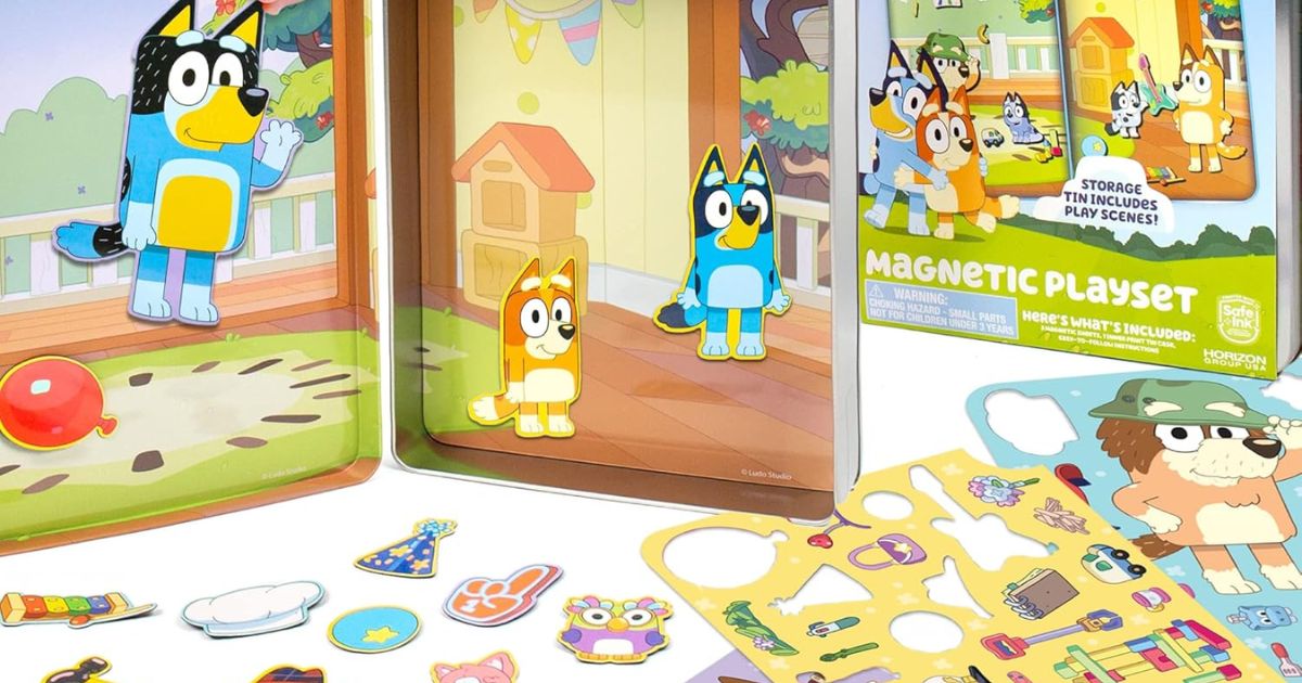 Bluey Magnetic Playset Only $7.xx on Amazon - Cute Stocking Stuffer ...