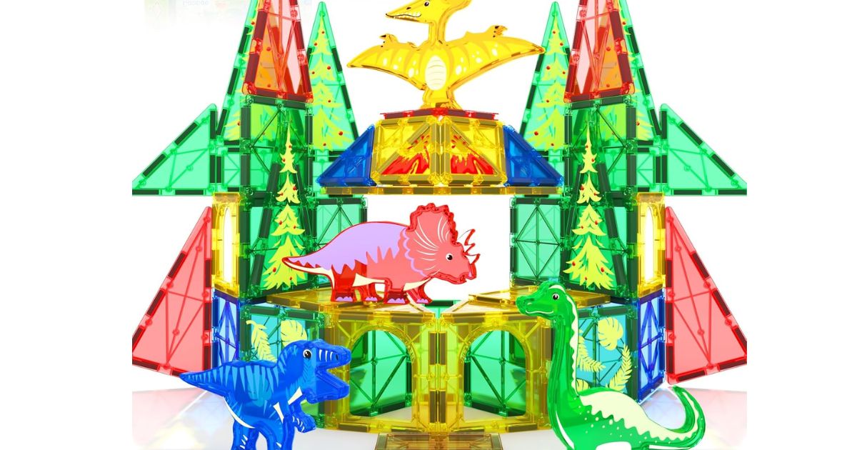 Dinosaur Magnetic Tiles Set Only $14.xx on Amazon (Reg. $40) - The ...