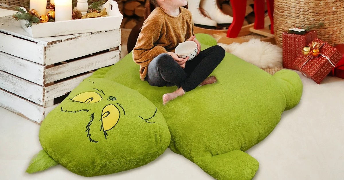 Dr. Seuss How the Grinch Stole Christmas Jumbo Pillow Only $30 at ...