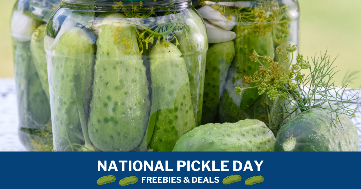 National Pickle Day Freebies & Deals - The Freebie Guy® ️️️