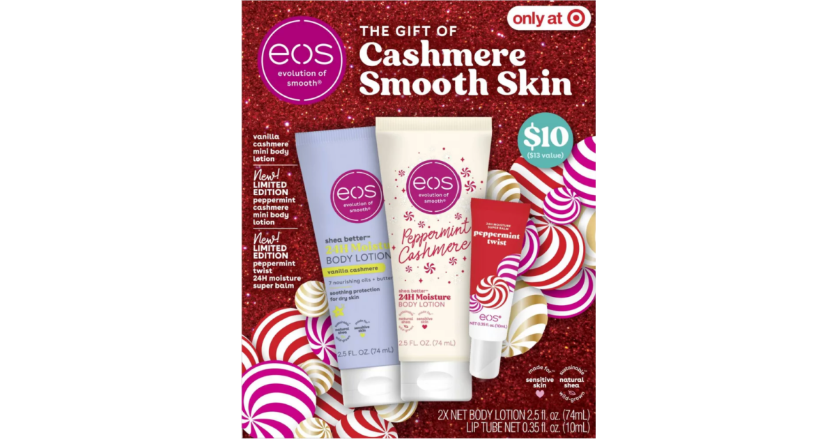 eos Cashmere Smooth Skin Holiday Gift Set In Stock Now & Just $8 at ...