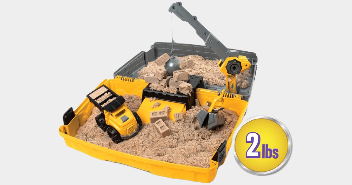 Kinetic Sand Construction Site Folding Sandbox Playset Only $11.xx on ...