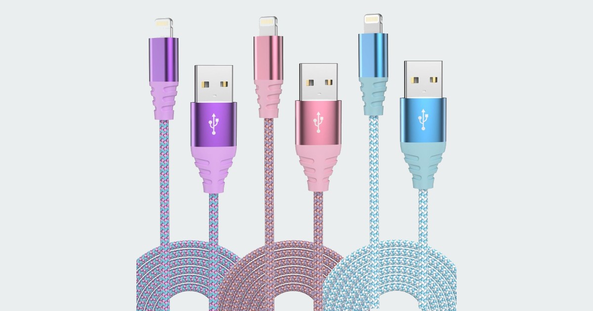 iPhone Charger Fast Charging 3-Pack Only $2.xx on Amazon | Lightning ...