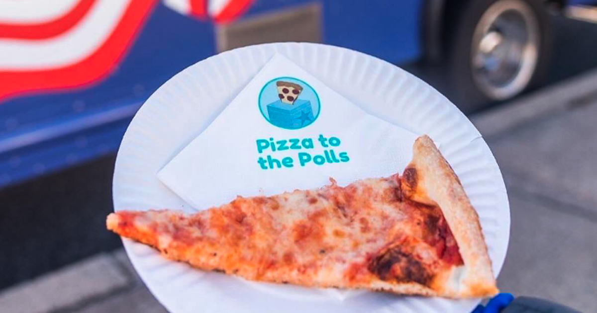 Send Free Pizza to the Polls! - The Freebie Guy® ️️️
