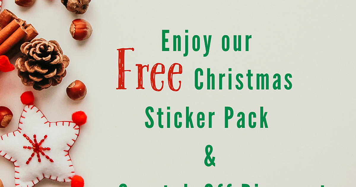 Free Round Wreath Sticker Pack - The Freebie Guy® ️️️