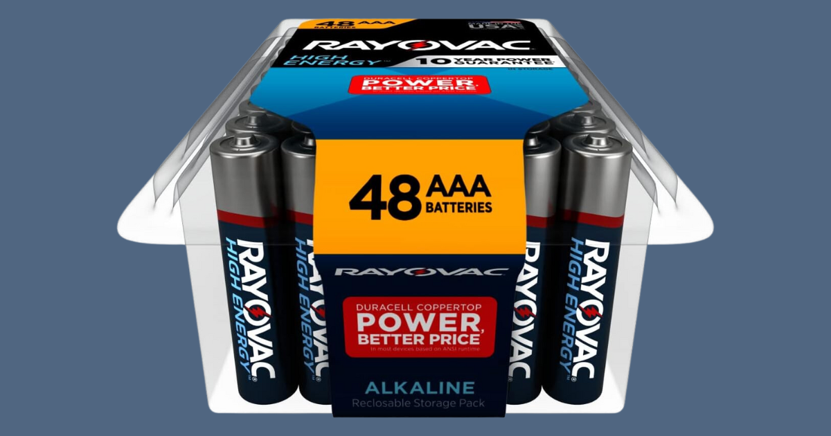 Rayovac AAA Batteries 48-Count Only $10.xx on Amazon (Reg. $19) - The ...