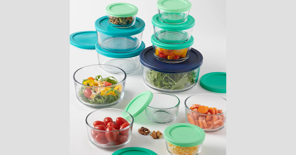 Anchor Hocking 24-Piece Food Storage Set with SnugFit Lids Only $27.99 ...