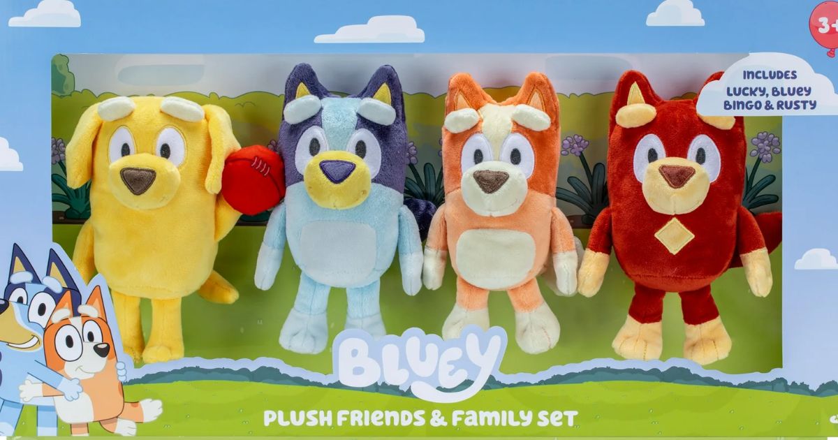 Bluey Plush Friends Set Only $15 at Walmart - The Freebie Guy® ️️️