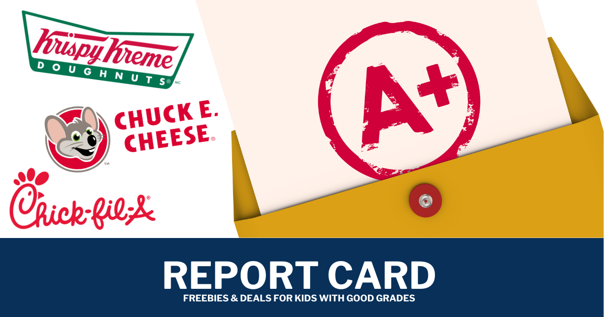 Report Card Freebies for Kids: Where to Get Free Food & Rewards for ...