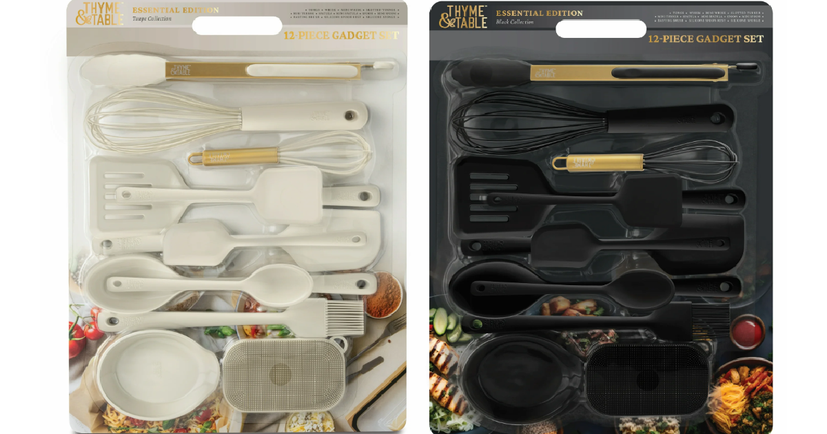 Thyme & Table 12-Piece Utensil Set Only $15 at Walmart - The Freebie ...