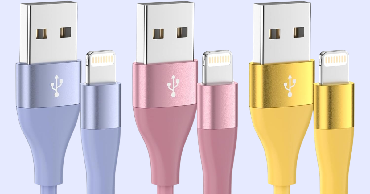 iPhone Charger 10-Foot 3-Pack Only $2.99 on Amazon - The Freebie Guy® ️️️