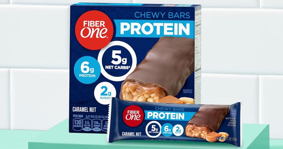Fiber One Chewy Protein Bars 5-Count Only $2.xx on Amazon (Reg. $6 ...