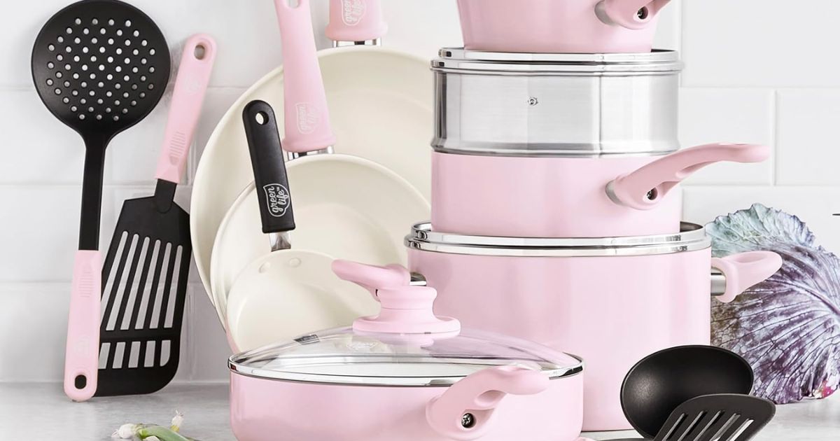Greenlife Cookware 16-Piece Set Only $52 Shipped on Amazon (Reg. $120 ...