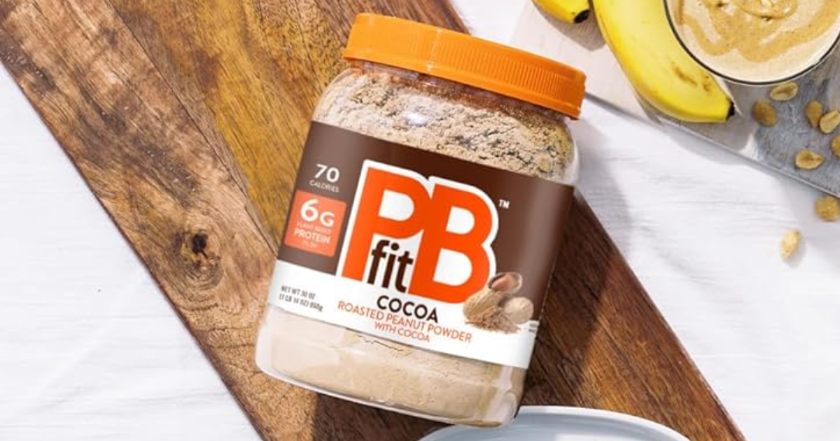 PBfit 30 Ounce Peanut Butter Powder Chocolate Flavor Only $9.xx on ...