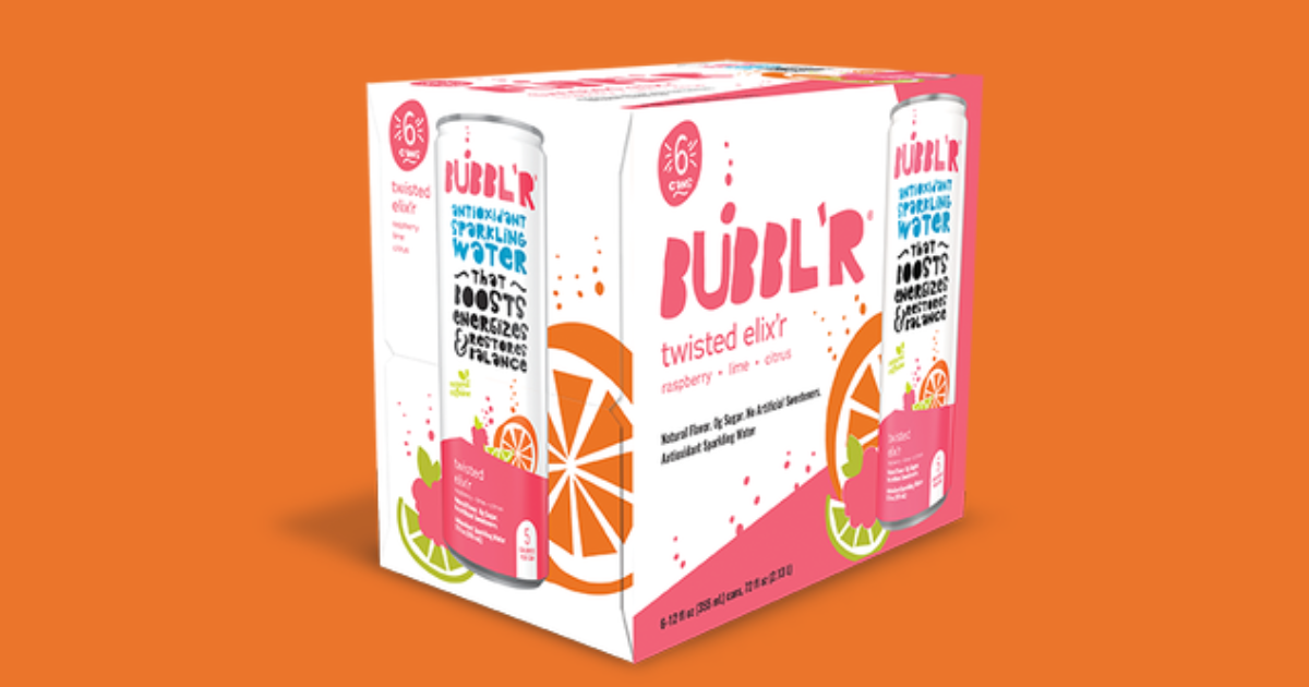 Free 6 Pack of BUBBL'R Antioxidant Sparkling Water (Digital - In Store ...