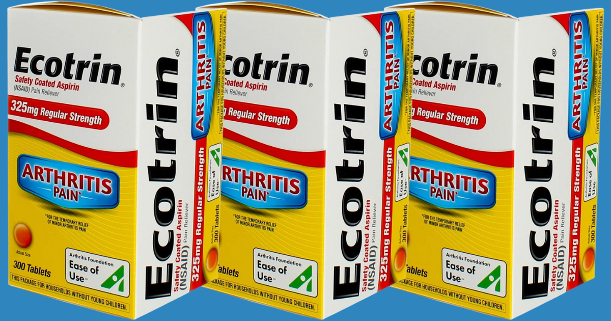 Ecotrin Regular Strength Aspirin 300 Safety Coated Tablets Only $5.xx ...