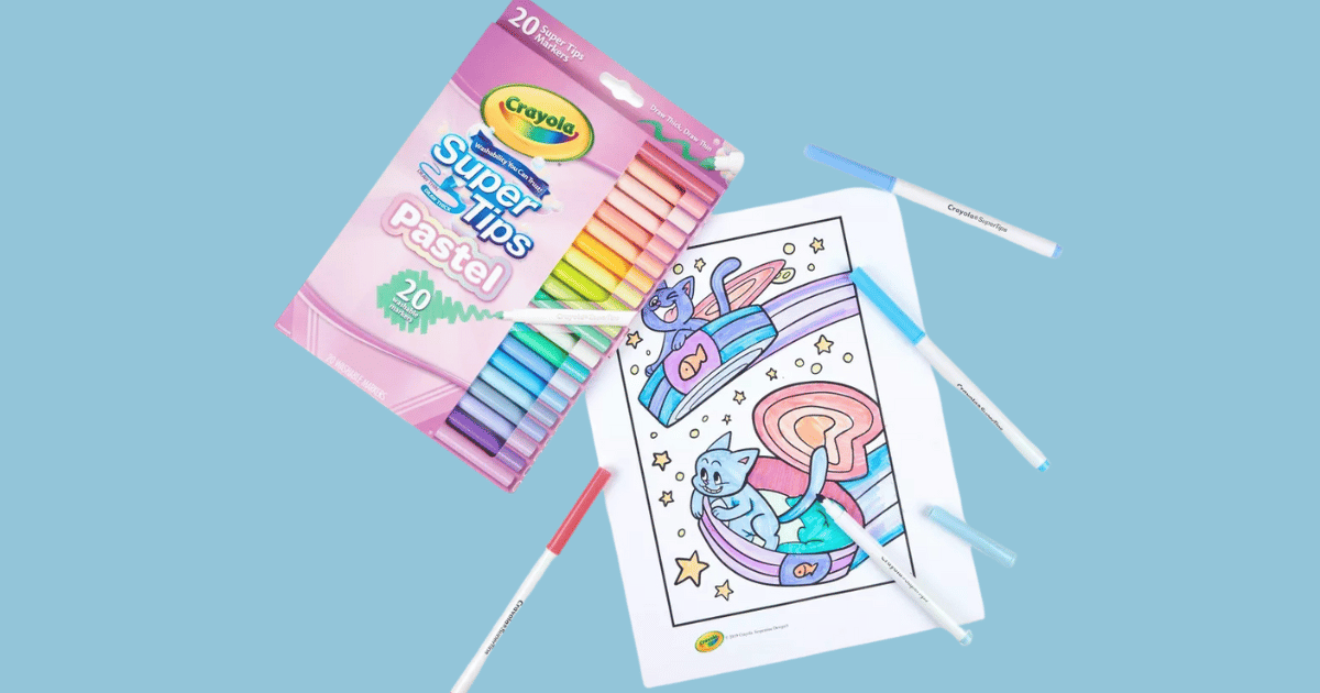 Crayola Supertips 20-Pack Just $3 at Target (Reg $9) - The Freebie Guy® ️️️