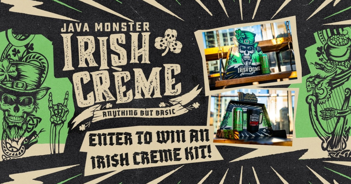 Java Monster Irish Crème Promotional Box Sweepstakes - The Freebie Guy®