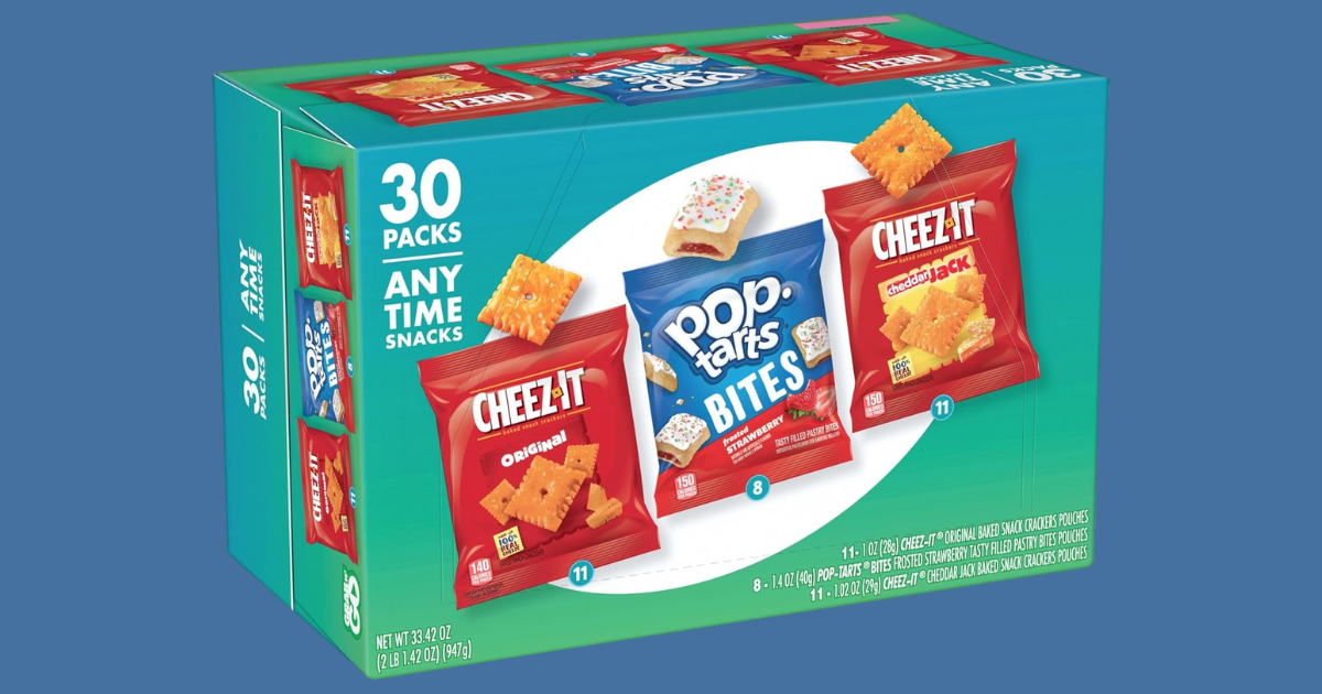 Kellogg's Cheez-It & Pop-Tarts Snacks 30-Count Only $8.xx on Amazon ...
