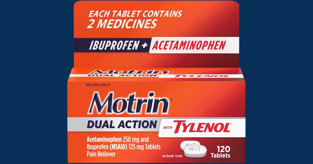 Motrin Dual Action with Tylenol 120-Count as low as $8 on Amazon (Reg ...