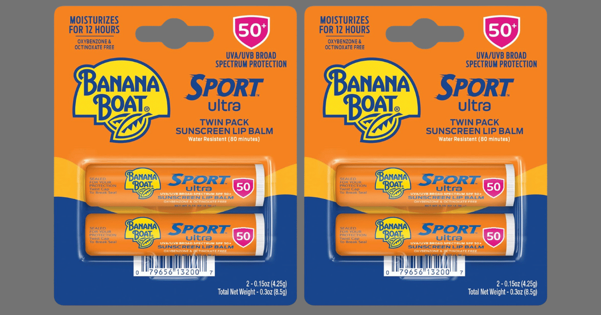 Four Banana Boat SPF 50 Lip Sunscreens Just $4.xx After Offers - The ...
