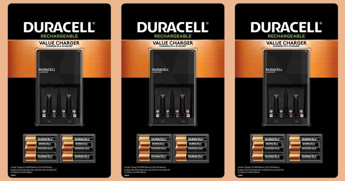 Duracell Battery Charger w/ 8 Batteries Only $14.99 at Woot (Reg. $34 ...